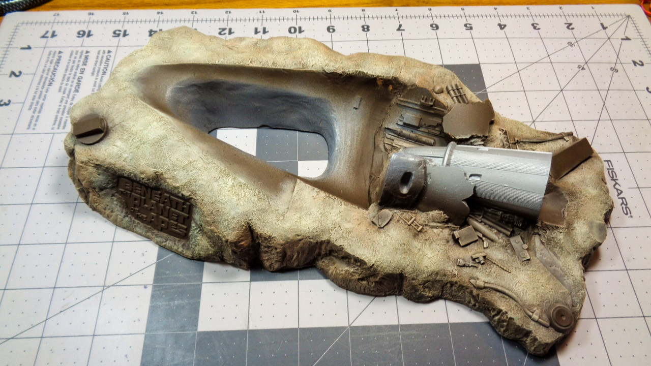 Progress Build of Spaceship Crash Diorama from Beneath the Planet of ...