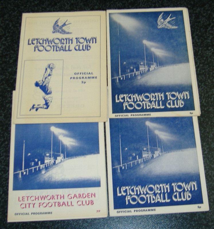 LETCHWORTH TOWN COLLECTION - 4x 1970s Programmes £2.28 - PicClick UK