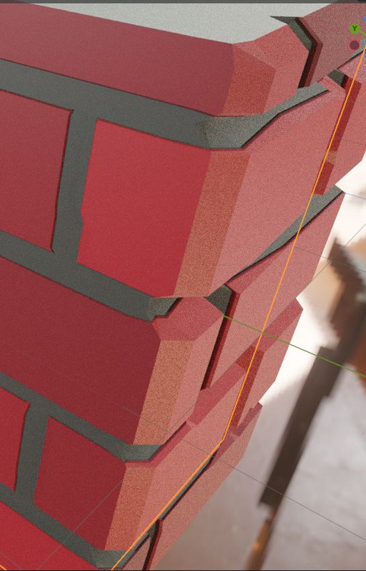 How to avoid brick being elongated on a cuboid? I want them all to be ...