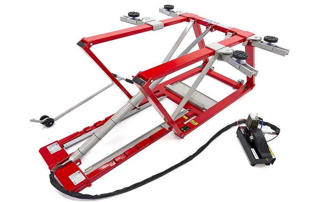 Mobile Hebebühne mit Fahrwerk 2500Kg "Keine Scheren Bühne 2 Säulen ...