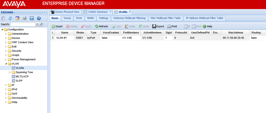 Gifted a Avaya 5510-48t switch need help with vlans for both switch and ...