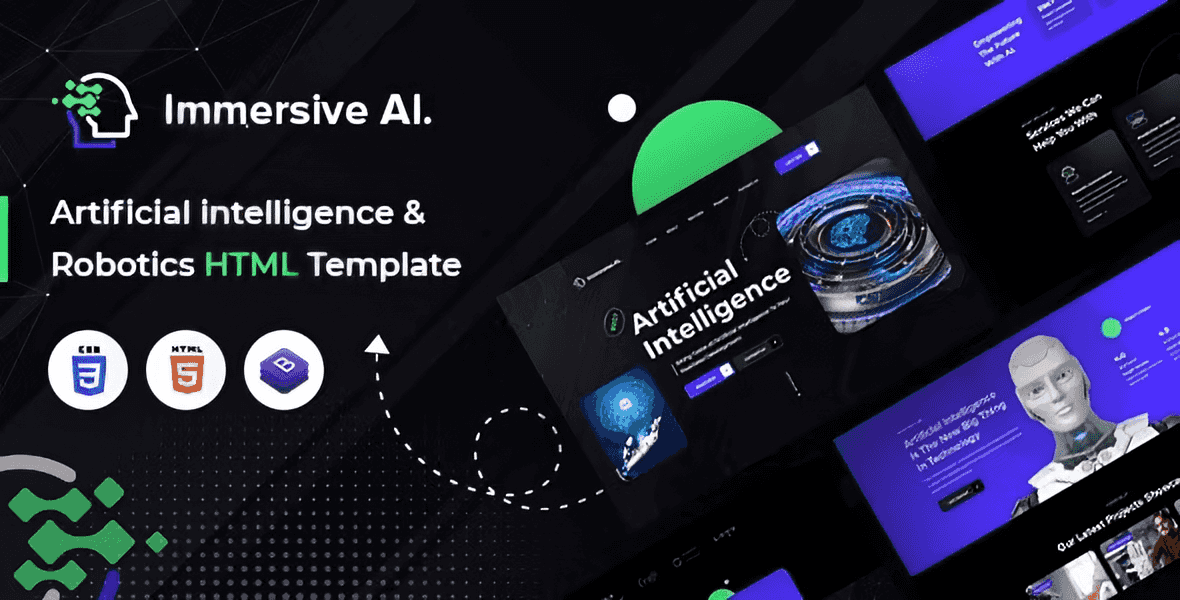 Immersive AI - Robotics HTML Template – Bliter GPL