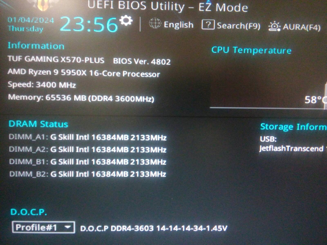 RAM DDR4 G Skill 32 G 3600 C14 Trident Z RGB Neo BIOS — Postimages
