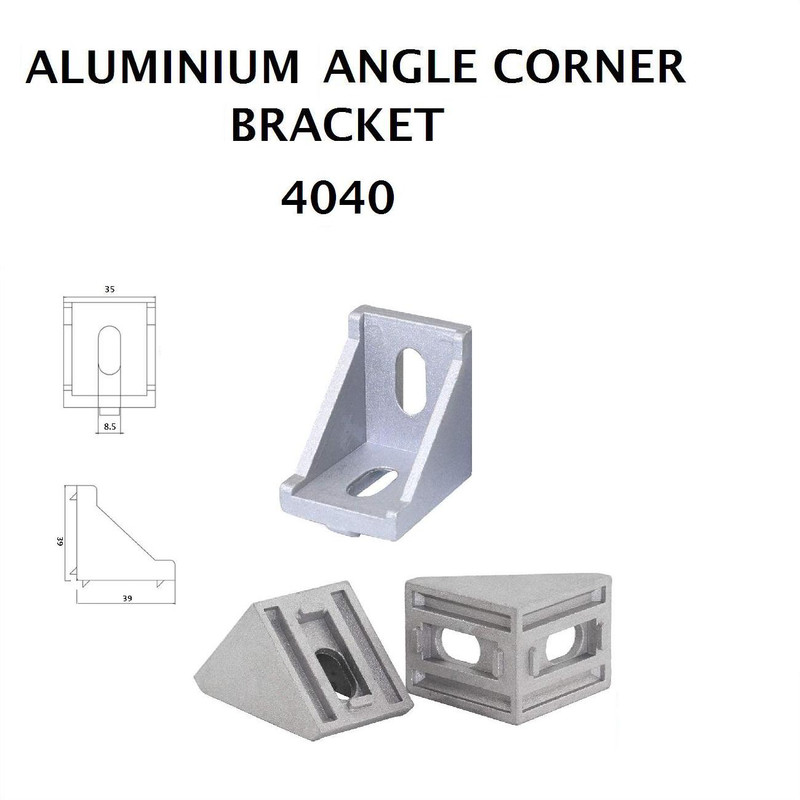 4040 Aluminum Extrusion Profile L Shape Corner Joint Right 40mm Angle ...