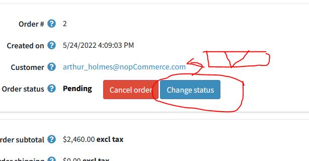 Change Customer from Edit Order admin page - nopCommerce