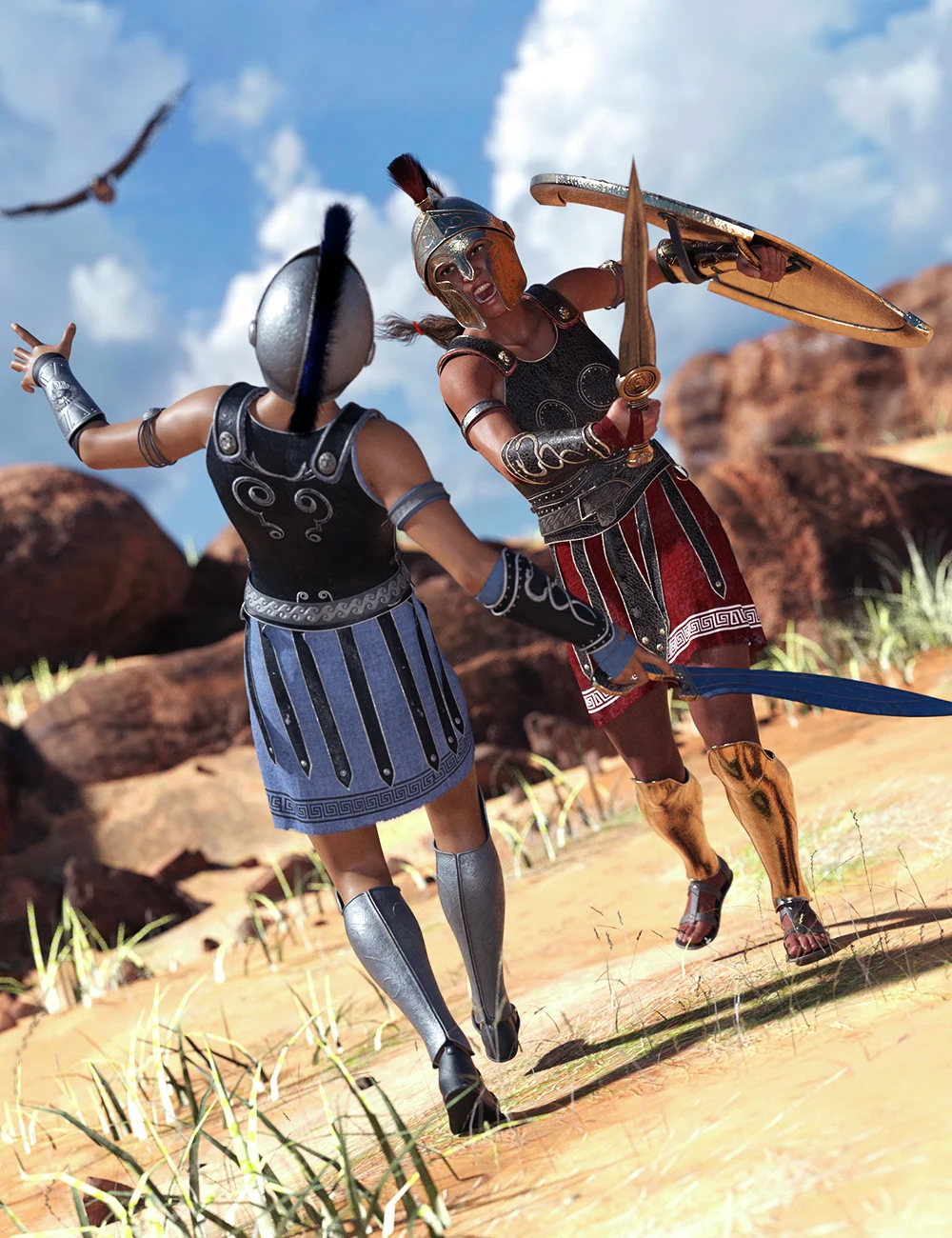 (FILLED 2022-08-26) DForce Ares Armor + Weapons + Poses - Free Daz 3D ...