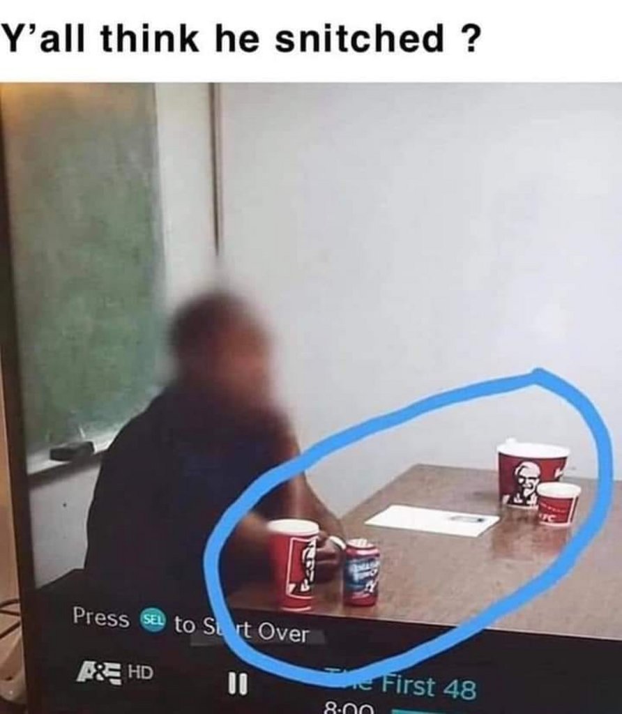 yall think he snitched — Postimages