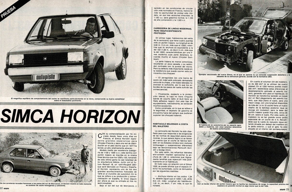 Un Simca Horizon en España??? | El foro de pieldetoro.net