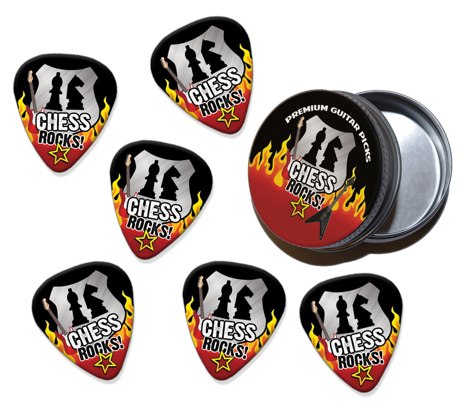 Chess Rocks 6 X Guitar Picks Plectrums In Tin ( R1) — Postimages