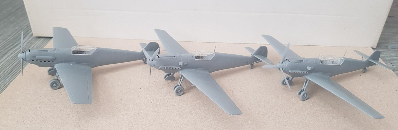 1/72 - Messerschmitt Bf.109V-13/14, E-0, T & S by AZmodel - released ...