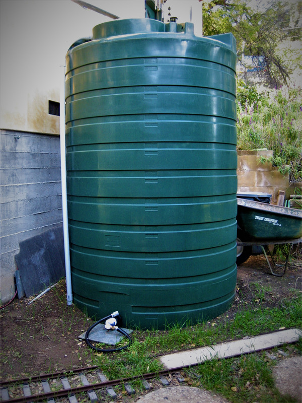 Looking for rain capture tank ~24" tall to fit under deck in USA ...