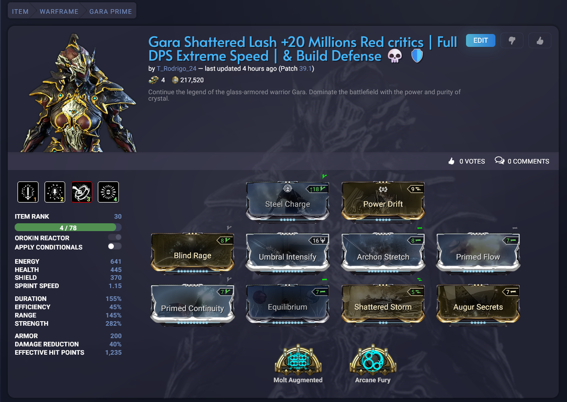 6 Forma Shattered Lash Prime Build by T_Rodrigo_24 - Shattered Lash ...