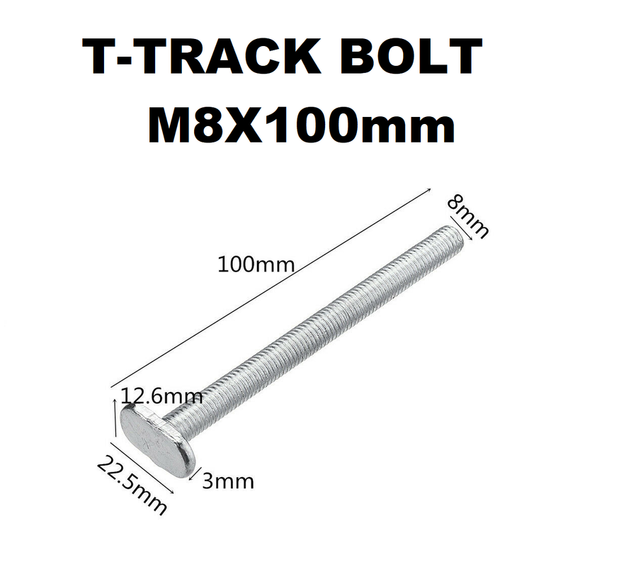 T-Slot M8 x 100mm T-Slider Bolt For 30-Series Miter Track Slot T-Track ...