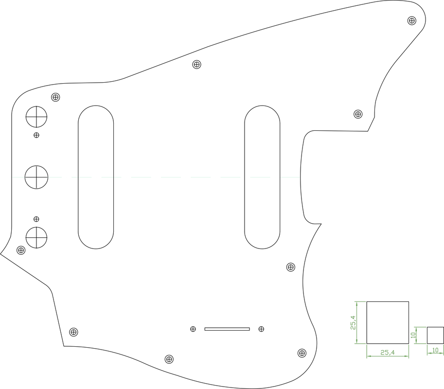 Marrguar custom pickguard - OffsetGuitars.com