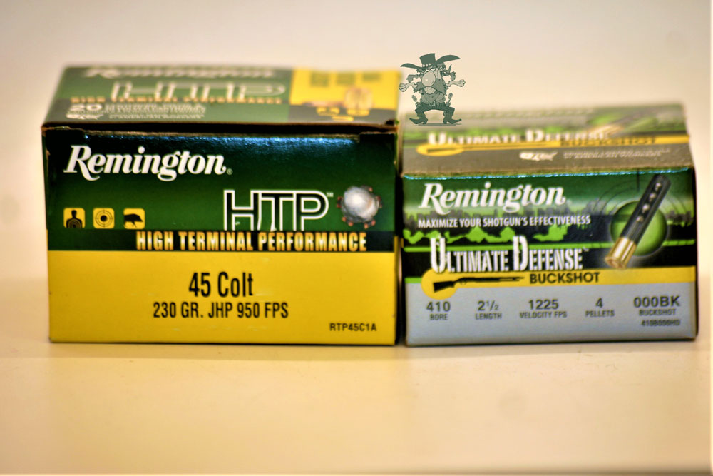 45 LC/410 Judge CoMbO Remington HTP JHP 45 LC + 2½" Ultimate Defense ...