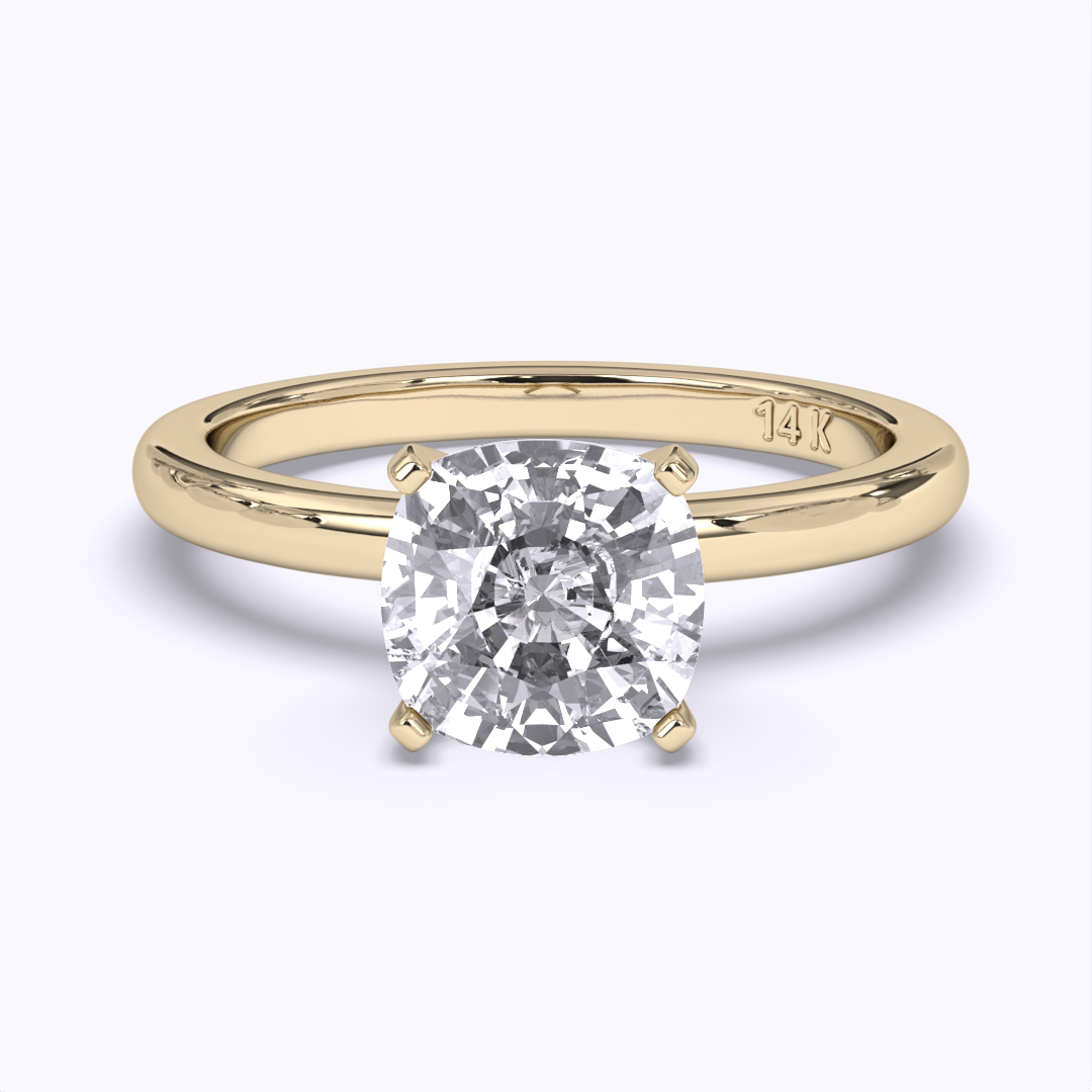 Solitare Cushion Ring YG 1 — Postimages
