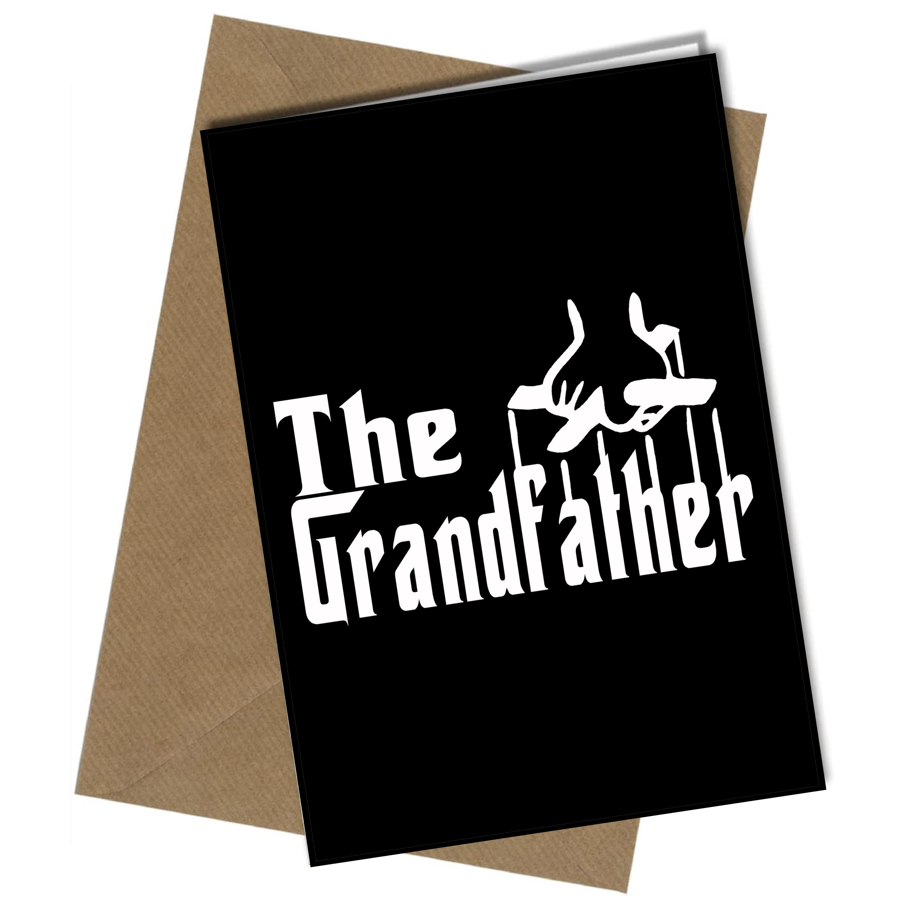 THE GRANDFATHER WHITE ON BLACK CARD — Postimages