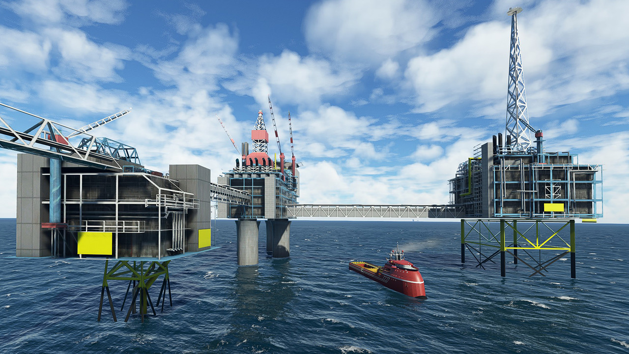 North Sea Offshore Landmarks - The AVSIM Screen Shots Forum - The AVSIM ...