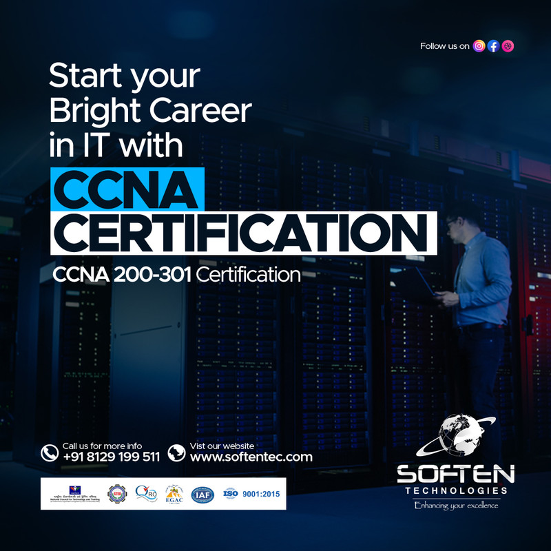 Build your career with CCNA Certified training from Soften Technologies 𝐒𝐎𝐅𝐓𝐄𝐍 𝐓𝐞𝐜𝐡𝐧𝐨𝐥𝐨𝐠𝐢𝐞𝐬 is a ...