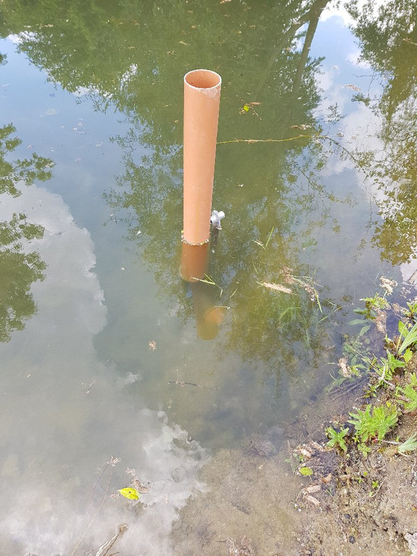 Lake And Pond Drain Pipes Pond Above Surface Water Drainages Pipe
