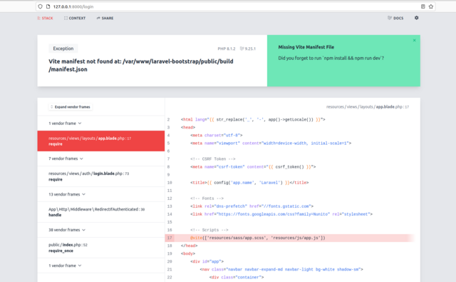 php - Laravel 9 / Bootstrap - Vite manifest not found at - Stack Overflow php - Laravel 9 / Bootstrap - Vite manifest not found at - Stack Overflow