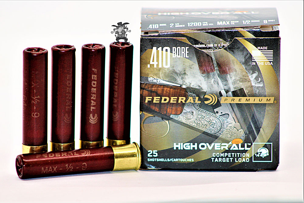410 Premium FEDERAL HIGH OVERALL PREMIUM HI-BRASS 2½" 410 Shells #9 ...
