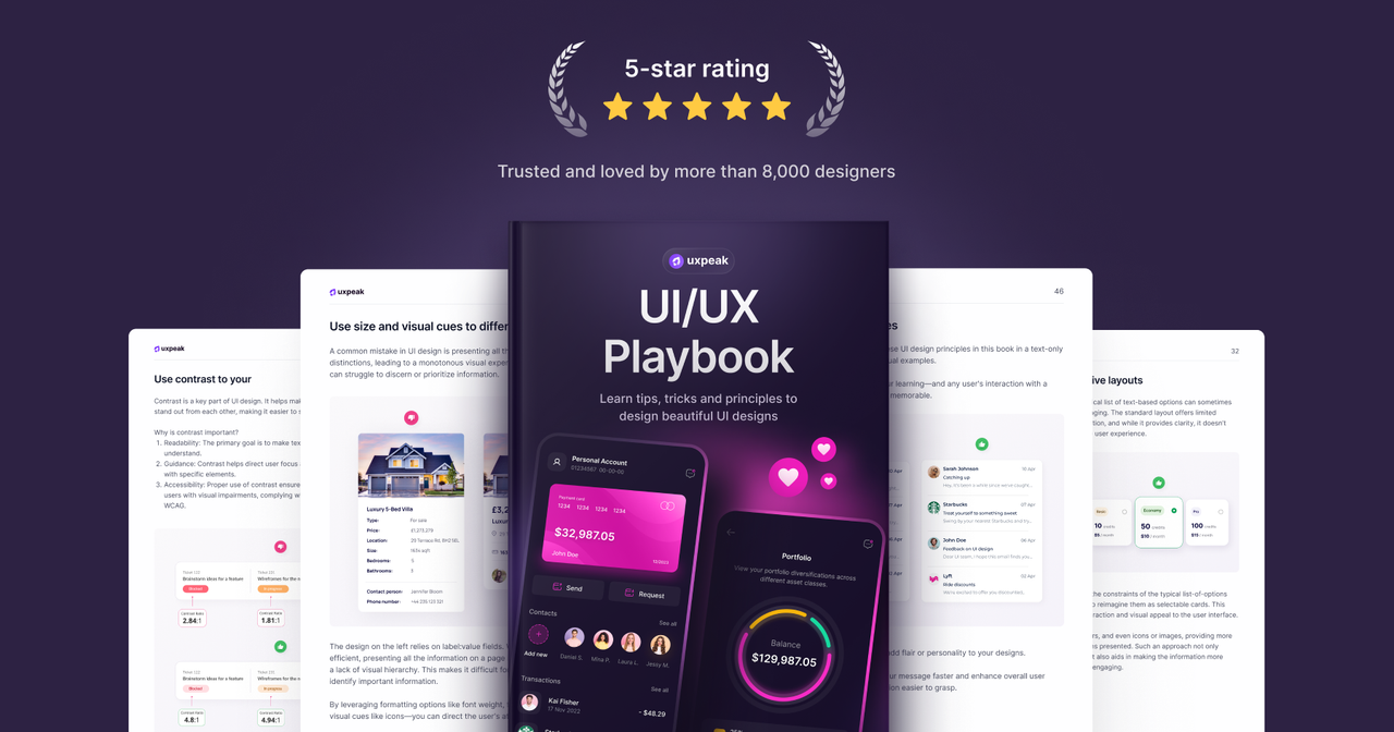 The UI/UX Playbook: Learn How To Design Beautiful UI Designs