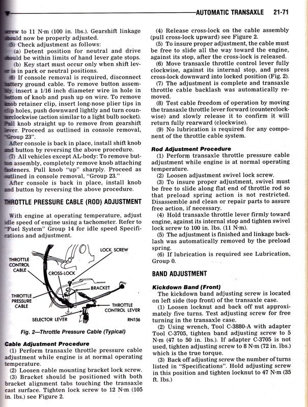 TRANS A413 TV Cable Adjustment — Postimages