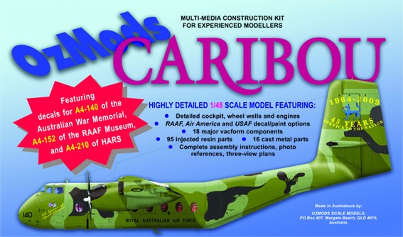 1/48 - de Havilland Canada DHC-4 (C-7) Caribou multimedia kit by OzMods ...