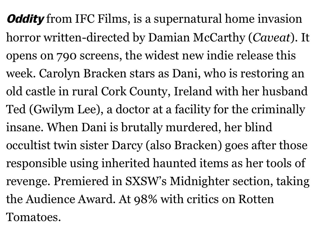 Oddity (2024) - Blu-ray Forum