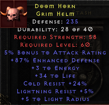 High Ed Red Grim Helm & Grand Crown - Topic - d2jsp