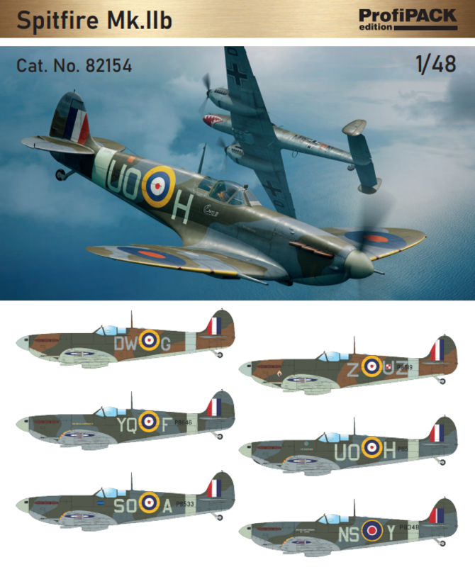 1/48 - Supermarine Spitfire Mk.I to Mk.V by Eduard - Mk.I/Ia/IIa/IIb/Vb ...