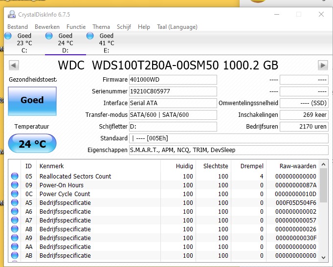 2de SSD ( 7200 RPM with 2 MB) - Opslag en back-up - GoT