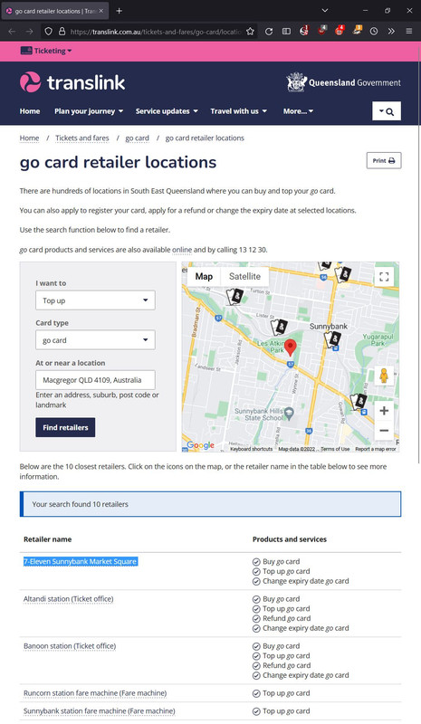 New in Australia, is TransLink website some sort of elaborated joke ...