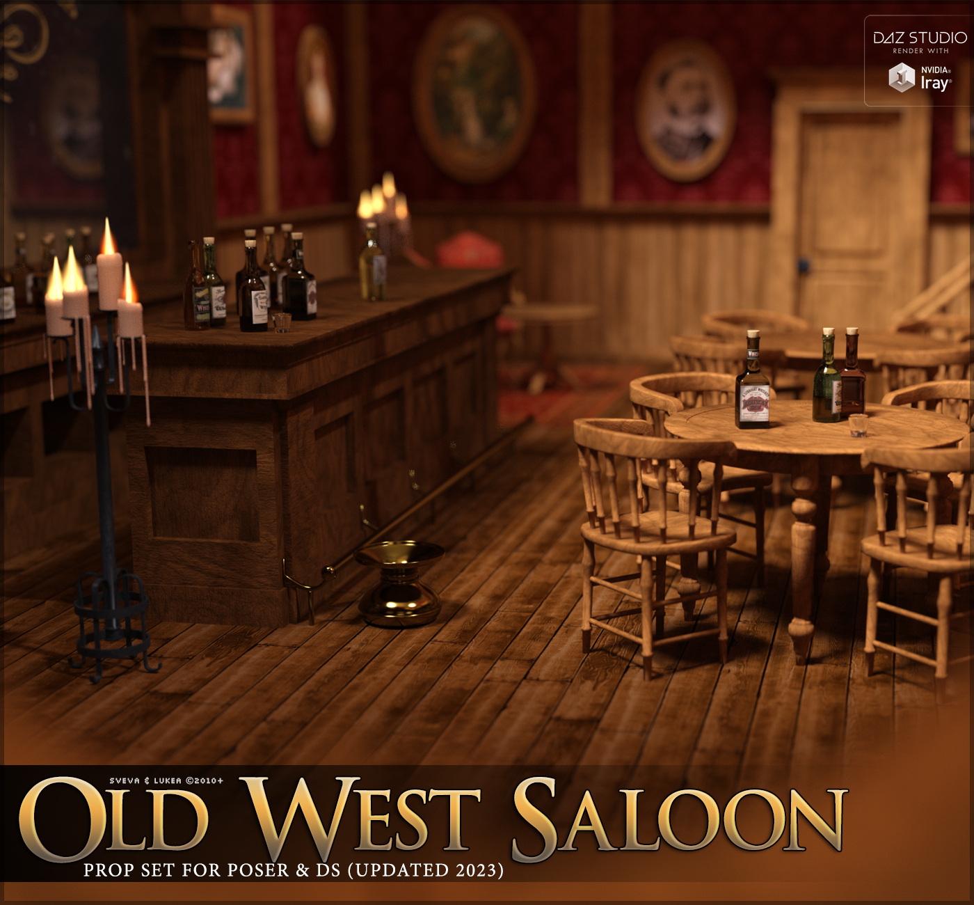 Old West Saloon (2023 Updated Version) - Free Daz 3D Models