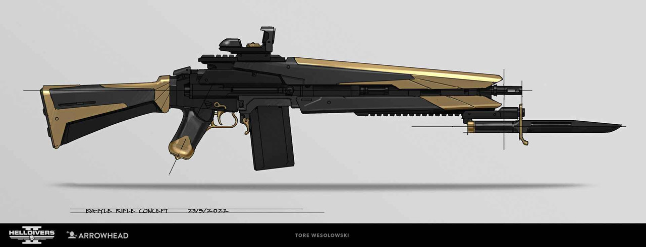 BR-14 Adjudicator - CONCEPT RETEXTURE at Helldivers 2 Nexus - Mods and ...