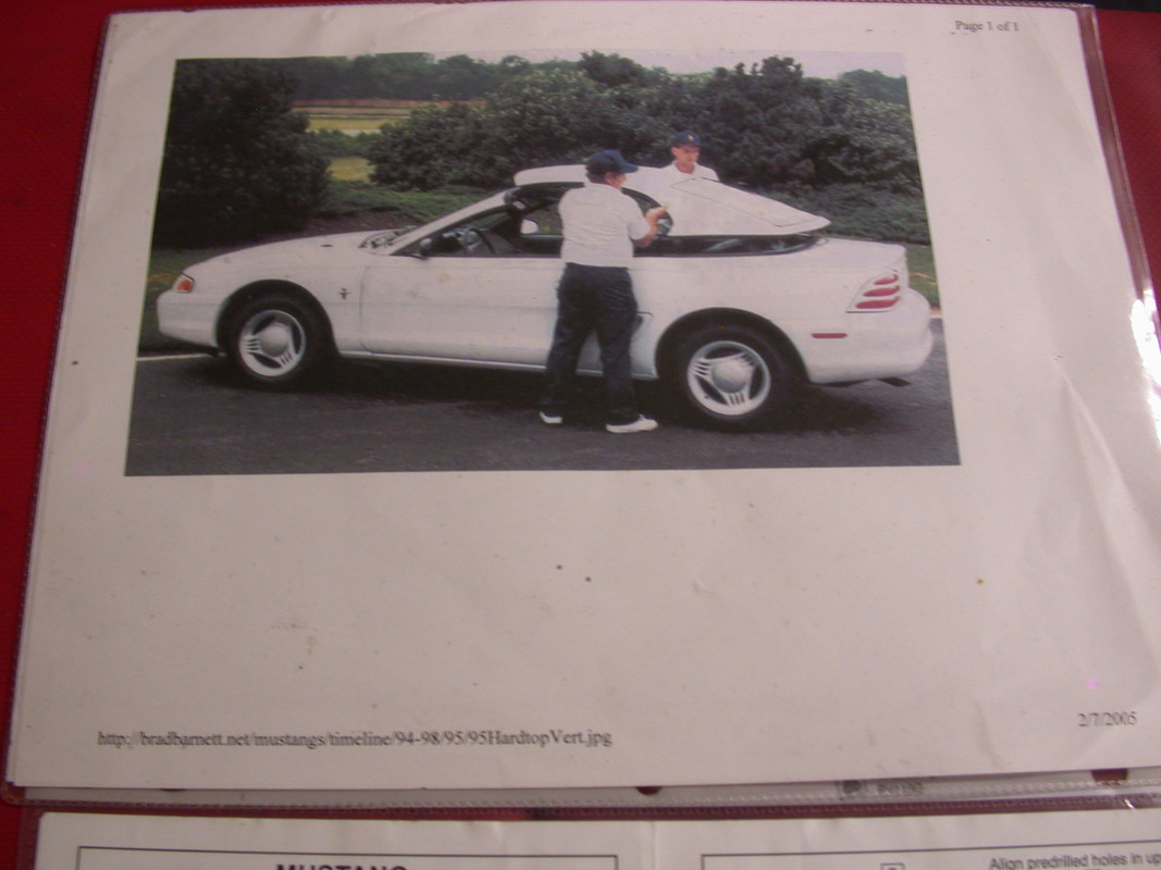 1995 Mustang Cobra Convertible Hardtop You Have To See The Roof On