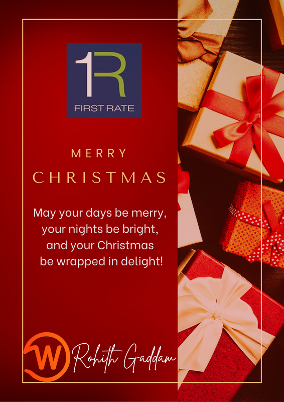 Red Modern Merry Christmas Poster — Postimages