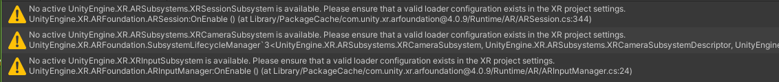 ARFoundation Help - Cant even setup the first step! No Valid Loader? : r/Unity3D