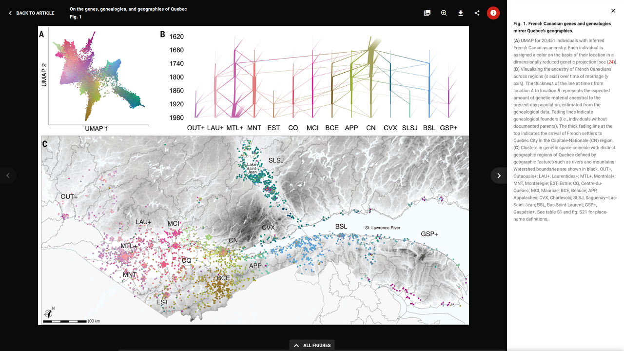 Fig 1 French Canadian genes and genealogies mirror Quebec s geographies — Postimages