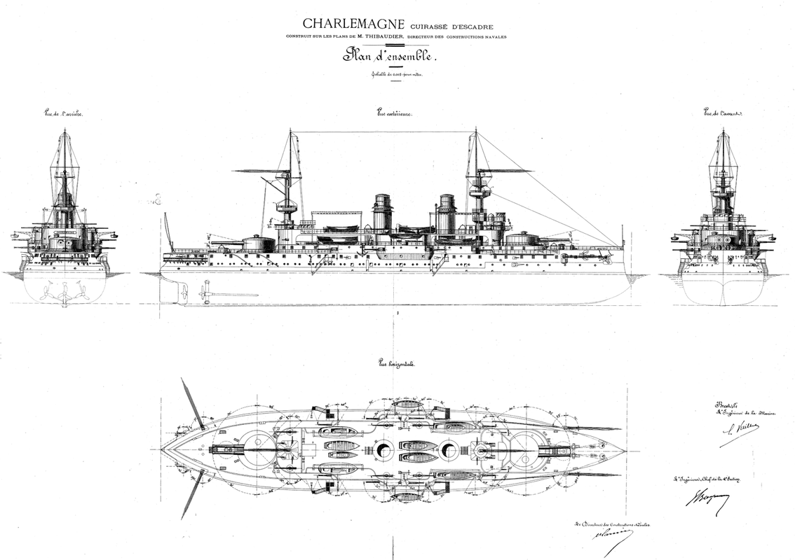 [FRANCE] Cuirassé Classe CHARLEMAGNE