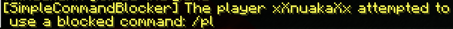 SimpleCommandBlocker | Fully Customizable | SpigotMC - High Performance Minecraft Community