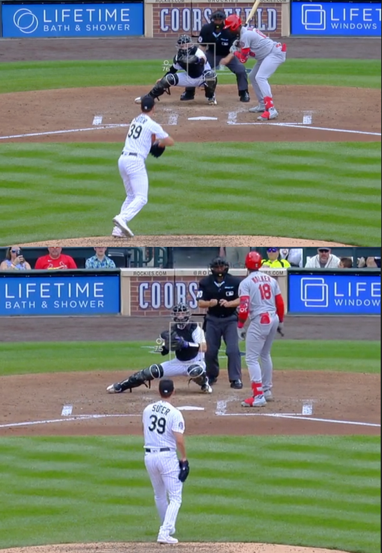 Walker getting robbed of his hitting streak in the 7th inning — Postimages