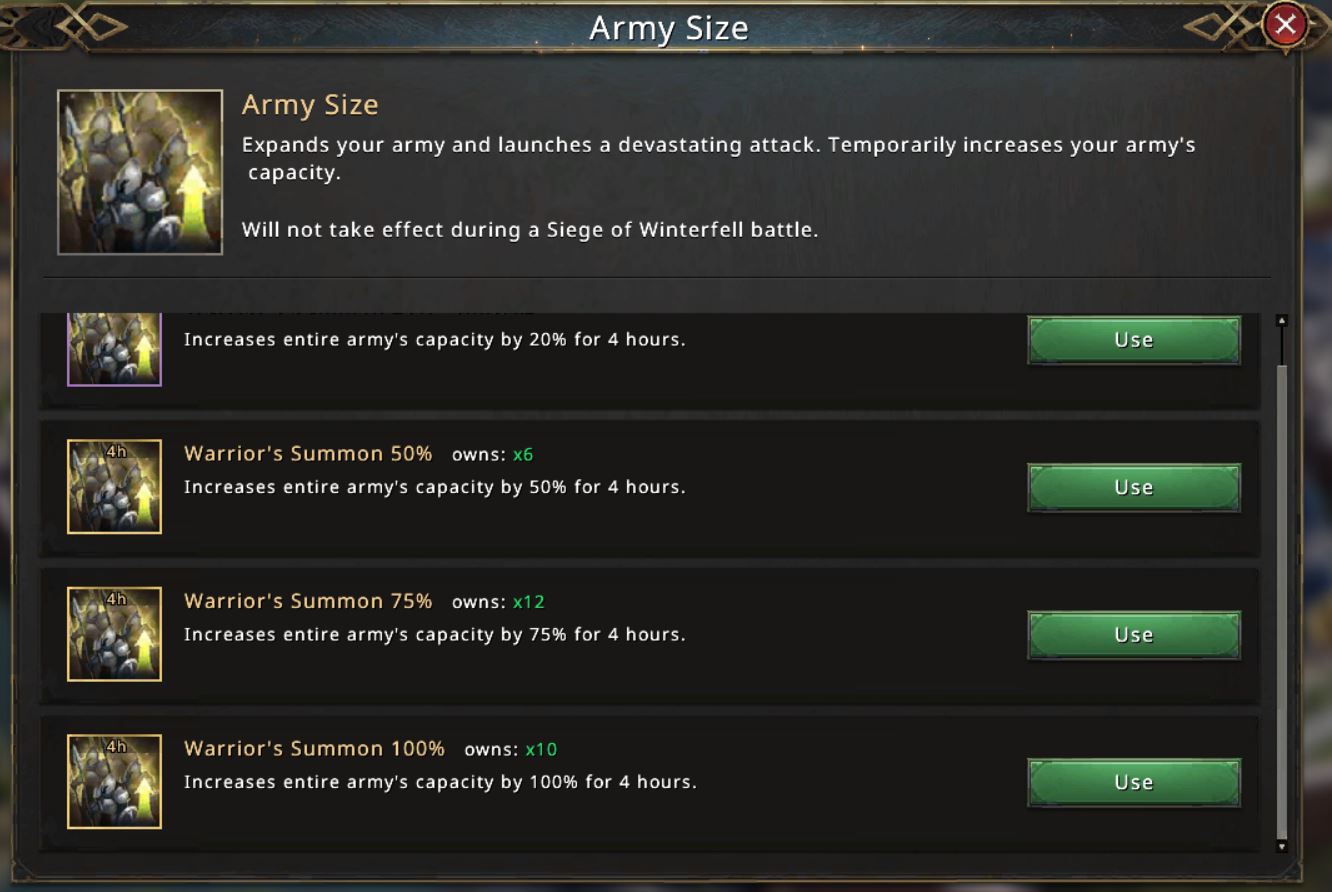 army size buff — Postimages