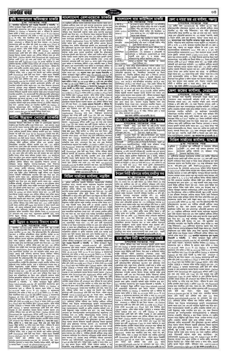 Saptahik Chakrir Khobor Newspaper 15 March 2024 সাপ্তাহিক চাকরির খবর ...