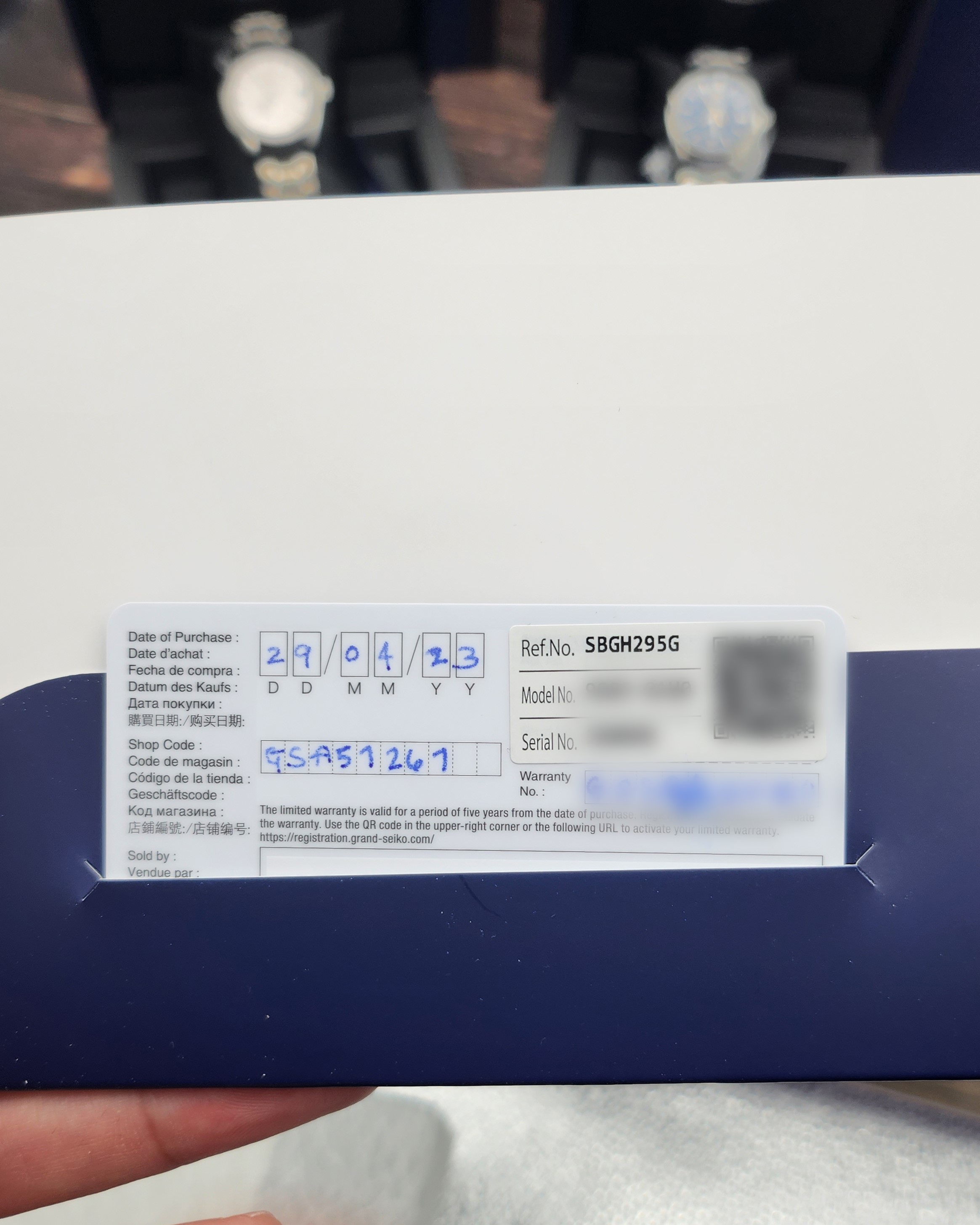 90 SBGH295 G Card BLUR — Postimages