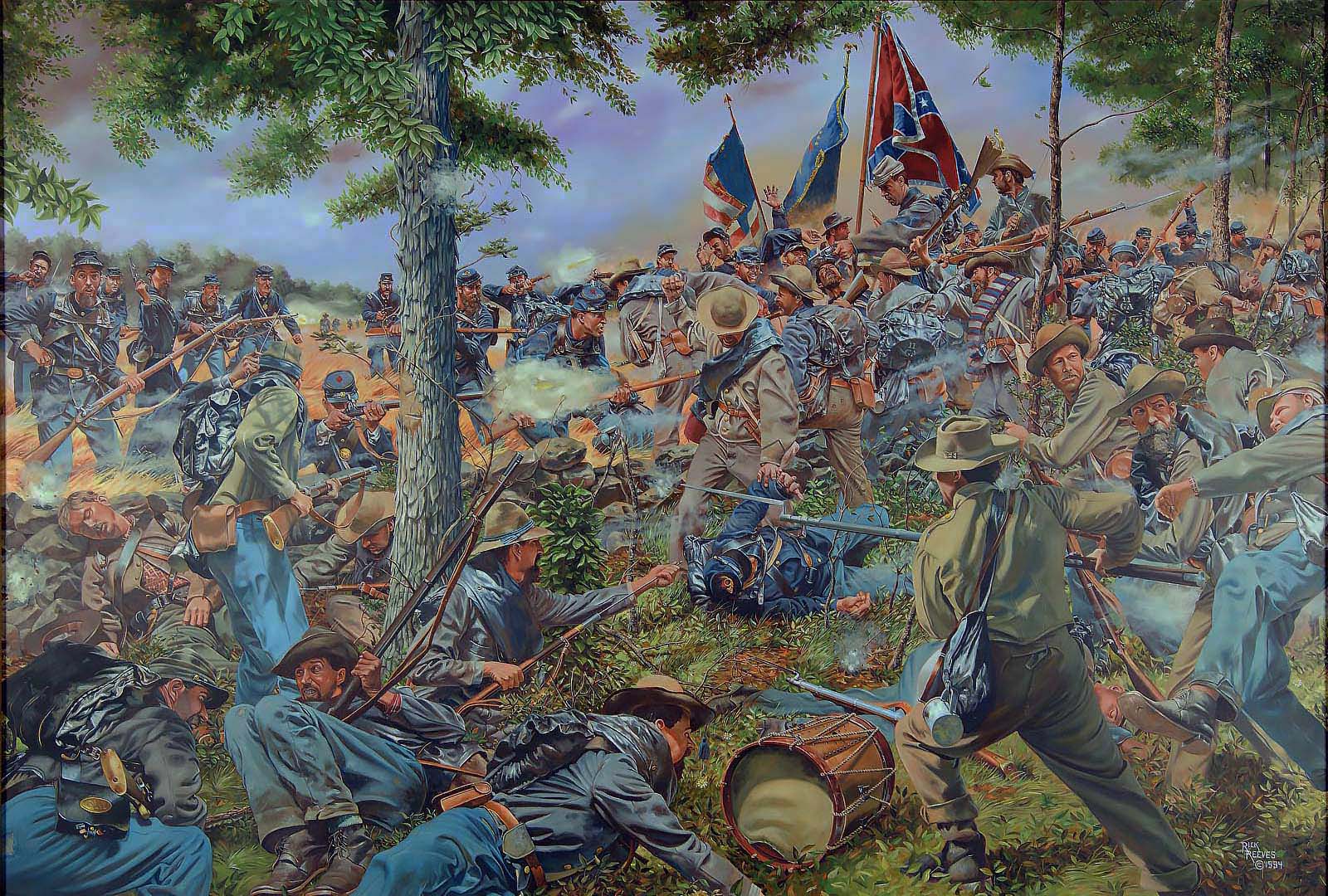 Civil americana Gettysburg Wheatfield Uno de mis cuadros favoritos de ...