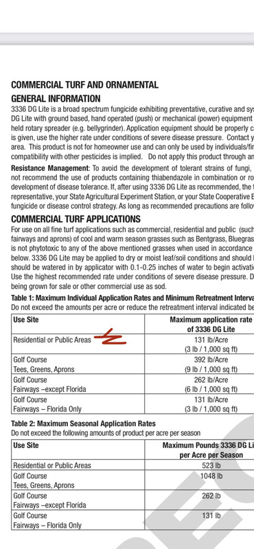 Which application rate? | Lawn Care Forum