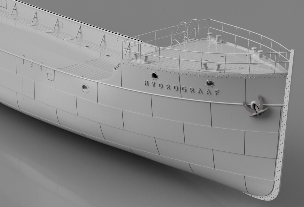 The Ship Model Forum • View topic - SS Hydrograaf, 1/100 3D ...