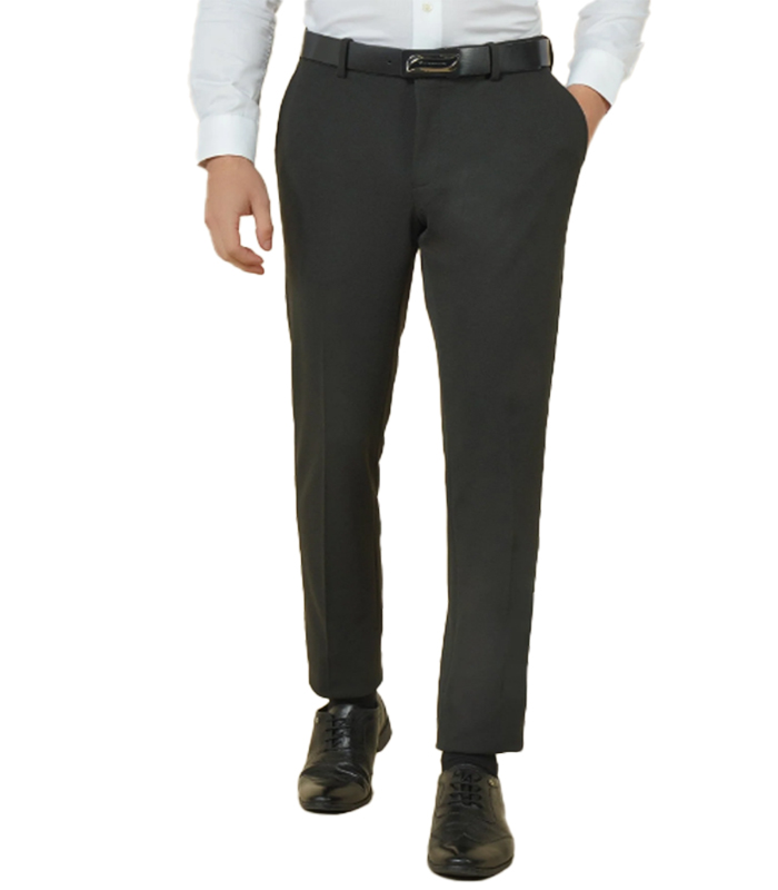 Men's Formal Trouser: (13EW) BLACK CK - FIT ELEGANCE